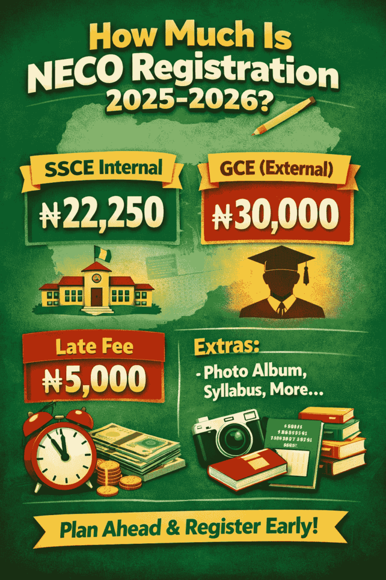 How Much Is NECO Registration 2025-2026? Complete Breakdown & Guide ...
